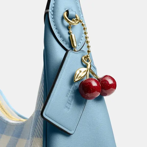 COACH OUTLET Emily Shoulder Bag With Gingham Print And Charm