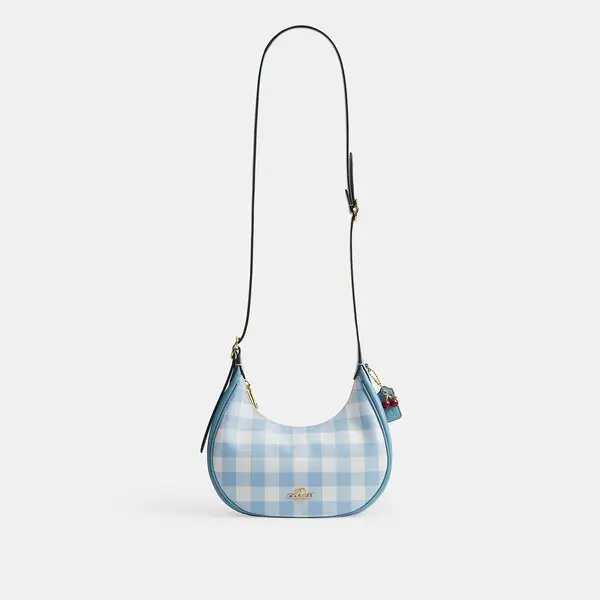 COACH OUTLET Emily Shoulder Bag With Gingham Print And Charm