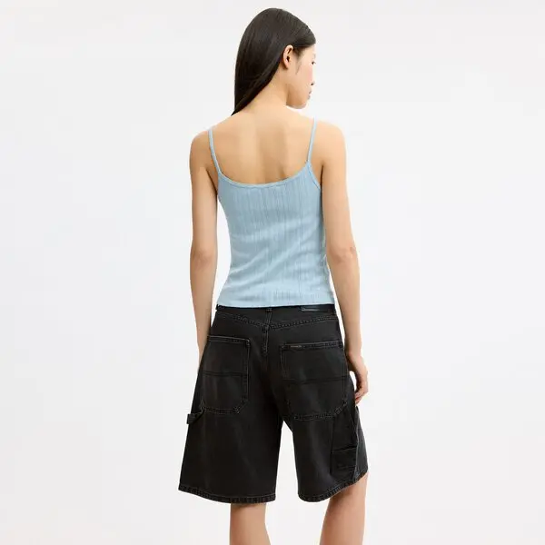 COACH OUTLET Cherry Pointelle Knit Tank - Blue