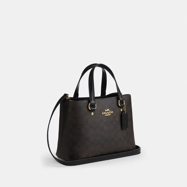 COACH OUTLET Station Carryall Bag In Signature Canvas - Gold/walnut/black