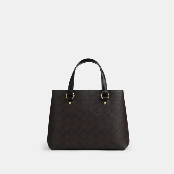 COACH OUTLET Station Carryall Bag In Signature Canvas - Gold/walnut/black