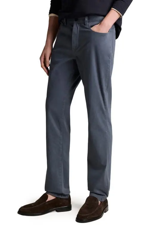 Vince Dylan Slim Fit Peached Stretch Cotton Pants - Neue Blue