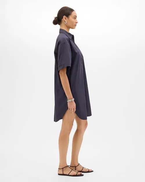 Another Tomorrow Short Shirt Dress