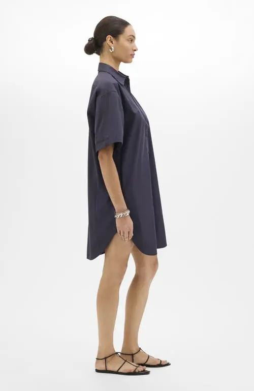 Another Tomorrow Short Shirt Dress