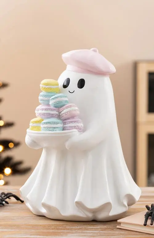 GLITZHOME Halloween Resin Witch Ghost Table Decor