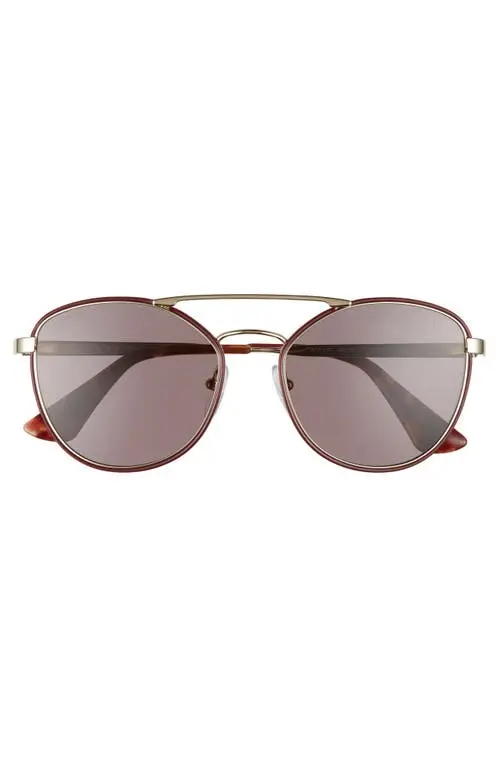 Prada 55mm Metal Aviator Sunglasses