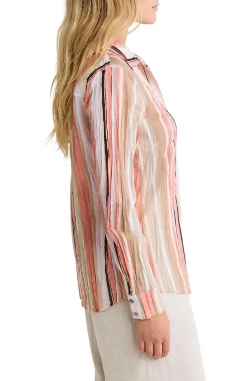 NZ BY NIC AND ZOE Stripe Cotton Button-up Shirt