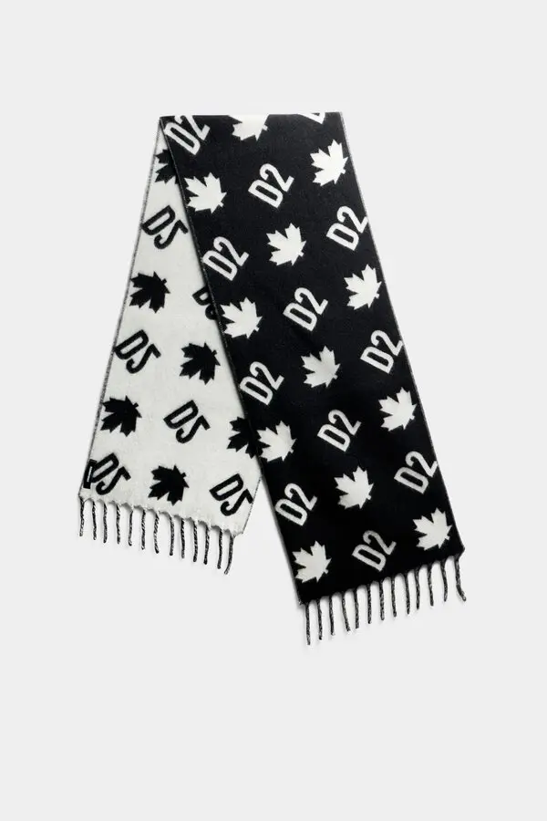 Dsquared2 Monogram Scarf - Black