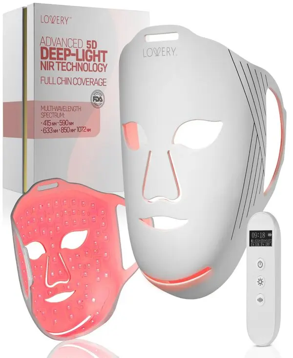 LOVERY 5d Liquid Silicone Led Light Therapy Face Mask