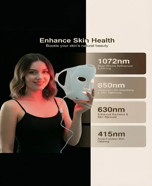 LOVERY 5d Liquid Silicone Led Light Therapy Face Mask