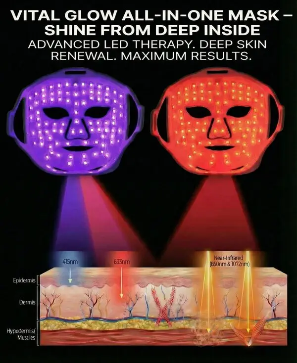 LOVERY 5d Liquid Silicone Led Light Therapy Face Mask