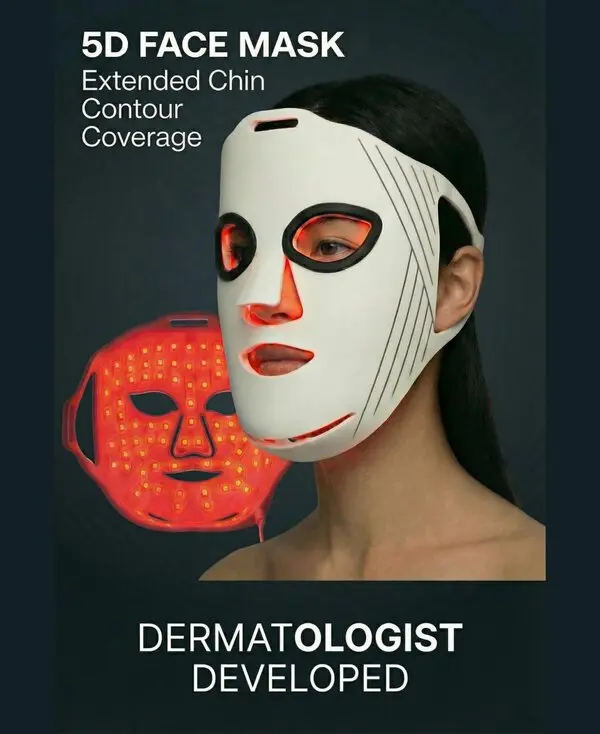 LOVERY 5d Liquid Silicone Led Light Therapy Face Mask