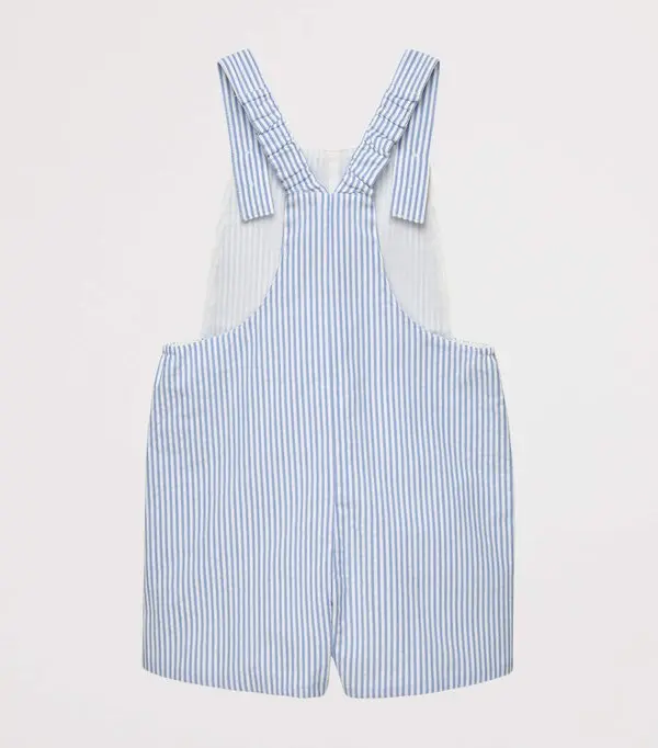 Trotters Cotton Alexander Lion Embroidered Dungarees
