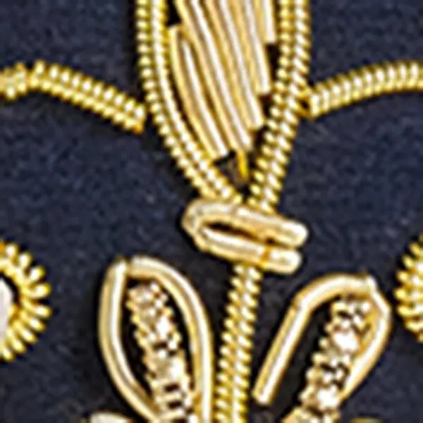 Harrods Velvet Embroidered Cross Tree Decoration