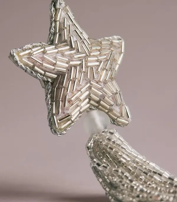 Harrods Beaded Tassel Star Tree Decoration
