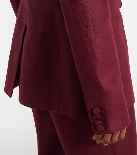 Gabriela Hearst Angela Linen Twill Blazer