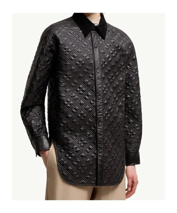 Moncler Corduroy-trimmed Quilted Shirt Jacket