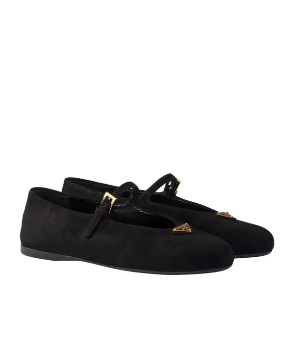 Prada Suede Ballerinas