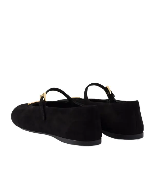 Prada Suede Ballerinas
