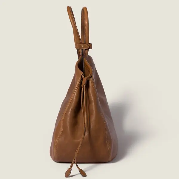 Miu Miu Ivy Nappa Leather Shopping Bag