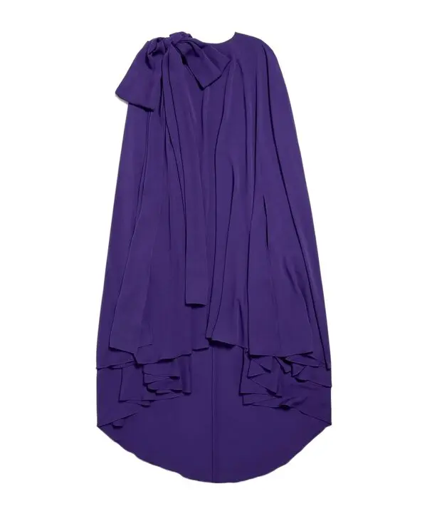 Balenciaga Cape Dress - Purple