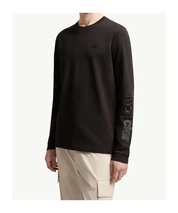 Moncler Cotton Jersey Long Sleeve T-shirt