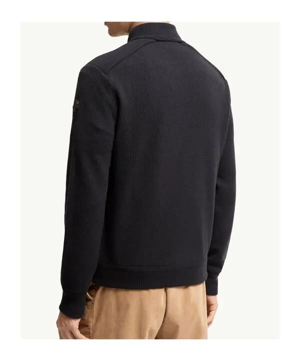 Moncler Wool Cashmere Blend Padded Zip-up Cardigan