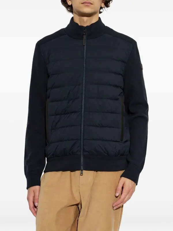 Moncler Wool Cashmere Blend Padded Zip-up Cardigan - No