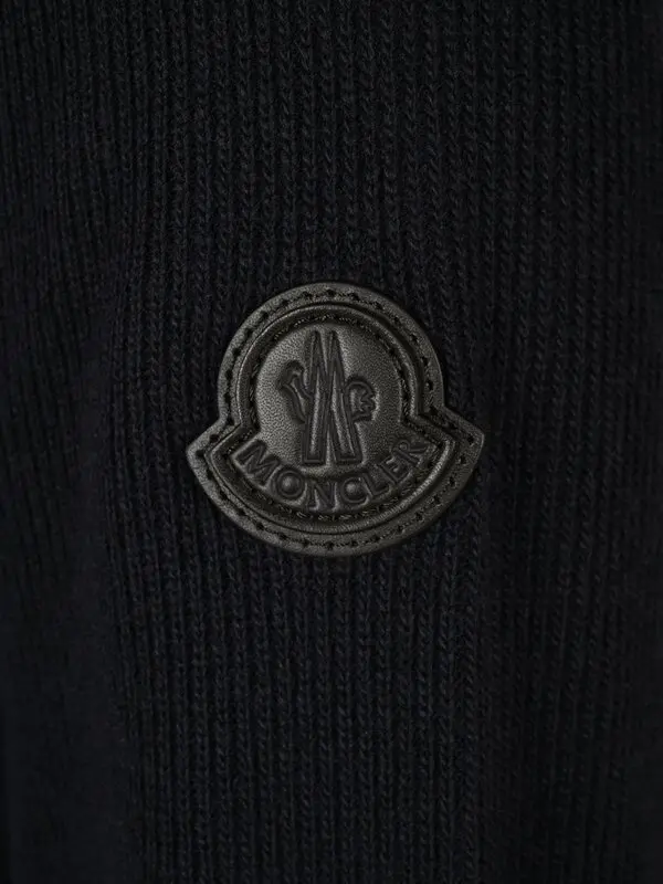 Moncler Wool Cashmere Blend Padded Zip-up Cardigan - No