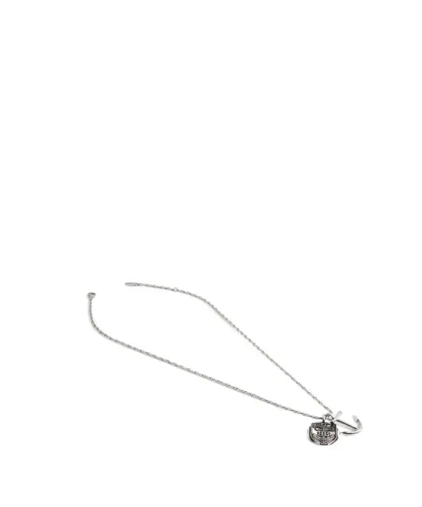 Balenciaga Anchor Crest Charms Necklace