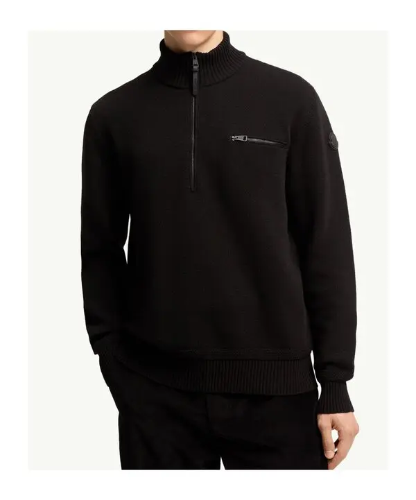 Moncler Wool Cashmere Blend Turtleneck Sweater