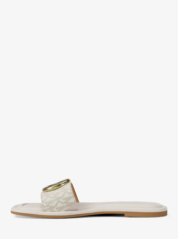 Michael Kors Milan Suede Open Toe Ballet Flat