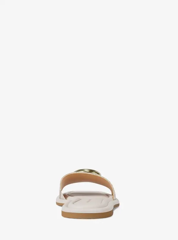Michael Kors Milan Suede Open Toe Ballet Flat