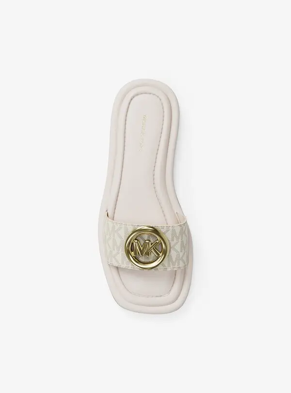 Michael Kors Milan Suede Open Toe Ballet Flat