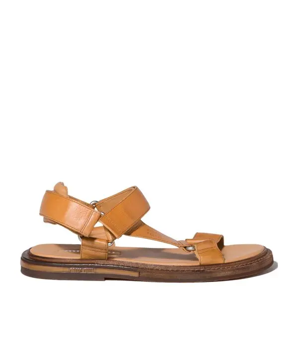 Miu Miu Leather Sandals