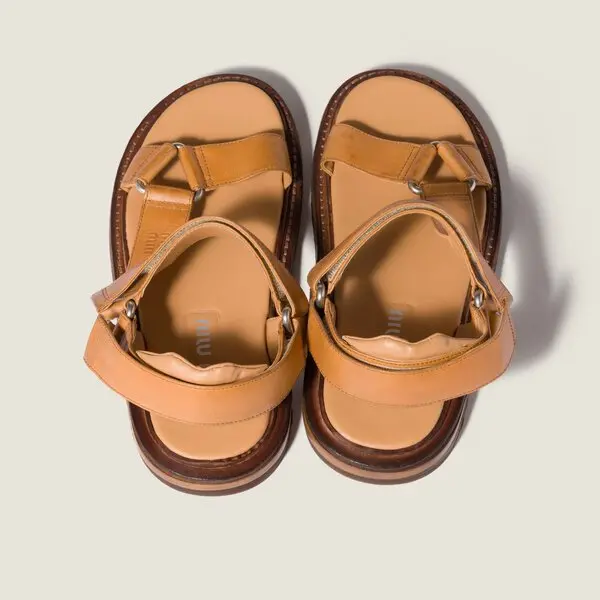Miu Miu Leather Sandals