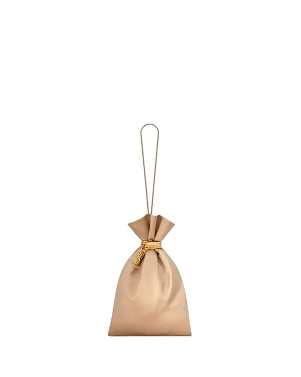 Saint Laurent Evening Logo Plaque Pouch