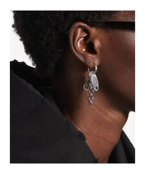 Balenciaga Everyday Chain Earrings In Antique
