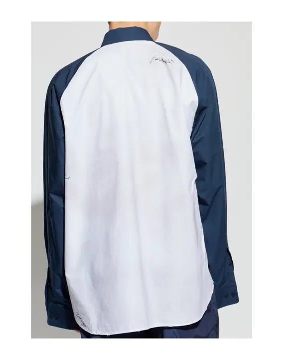 Balenciaga Logo Patch Long-sleeve Shirt