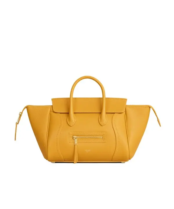 Celine Grained Calfskin Little Luggage Top Handle Bag