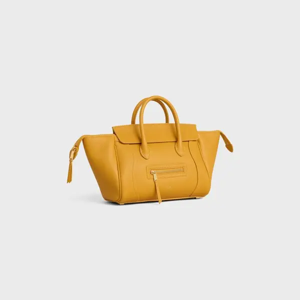 Celine Grained Calfskin Little Luggage Top Handle Bag