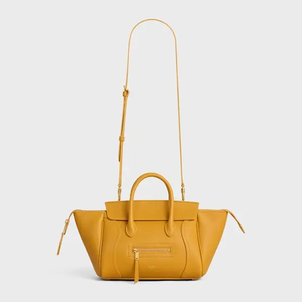 Celine Grained Calfskin Little Luggage Top Handle Bag