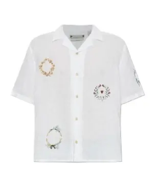 ALLSAINTS Embroidered Short-sleeve Shirt