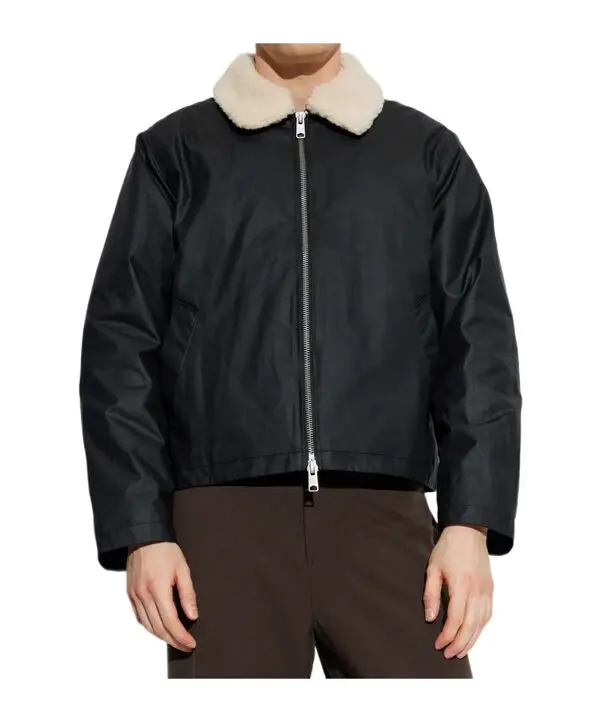 ALLSAINTS Boston Shearling Collar Jacket