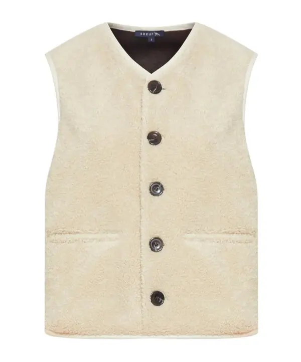 Soeur Fusil Buttoned Fleece Waistcoat