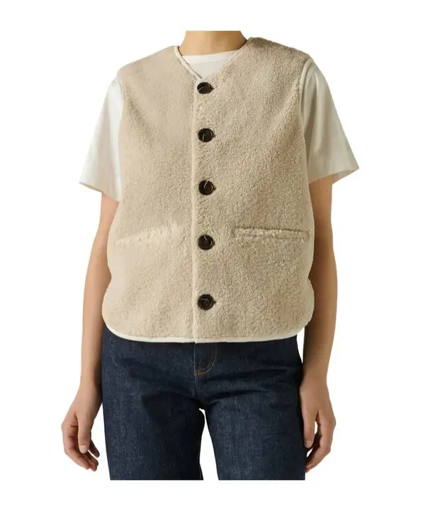 Soeur Fusil Buttoned Fleece Waistcoat
