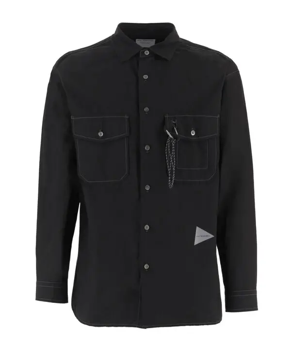 AND WANDER Practical Pocket Collar Shirt