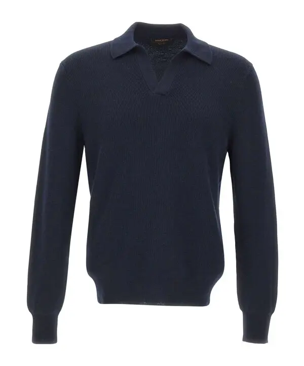 GRAN SASSO Long-sleeve Polo Shirt