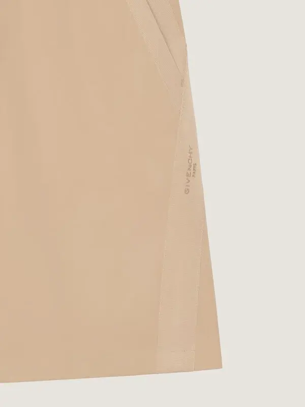 Givenchy Couture Seam Bermuda Shorts In Cotton With Grosgrain Detail