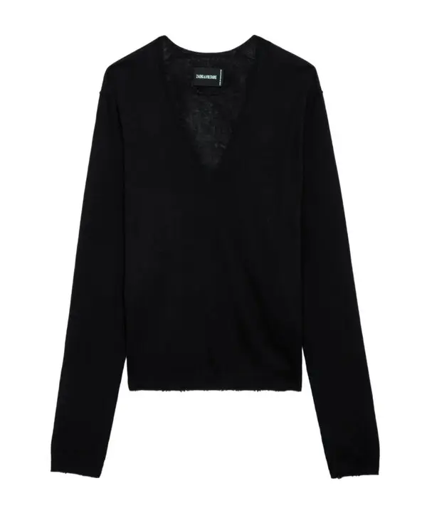 Zadig&Voltaire Rivy V-neck Sweater - Black